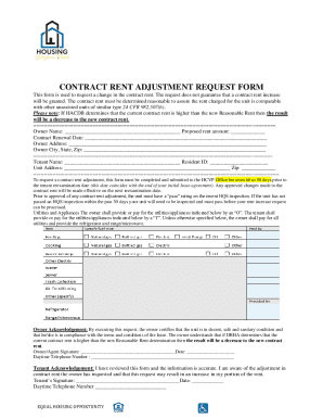 Fillable Online Request for Rent Increase Form Fax Email Print - pdfFiller