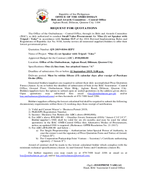 Fillable Online (BAC), as duly authorized to conduct Small Value ...