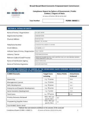Fillable Online alljoy co Broad-Based Black Economic Empowerment ...