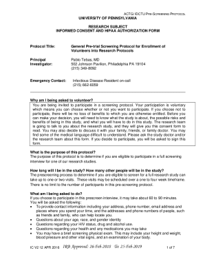 Fillable Online Revised IRB Forms and PoliciesConsentMarch 21, 2018 Fax ...