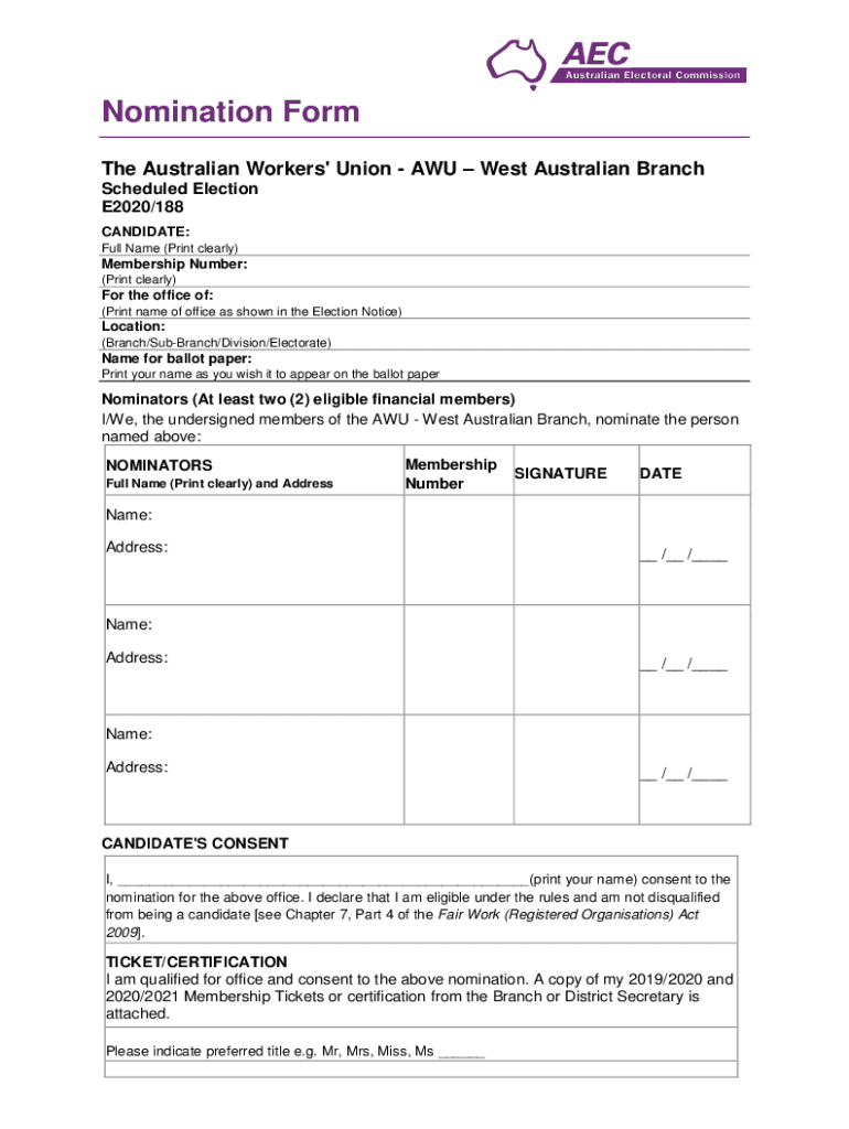 Fillable Online New Membership Application - Victorian Labor Fax Email ...