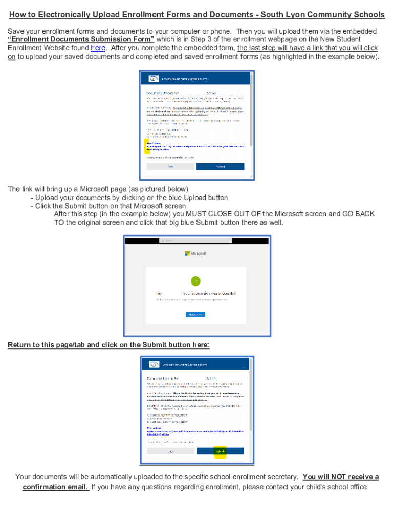 Fillable Online How to Electronically Upload Enrollment Forms and ... Fax Email Print - pdfFiller