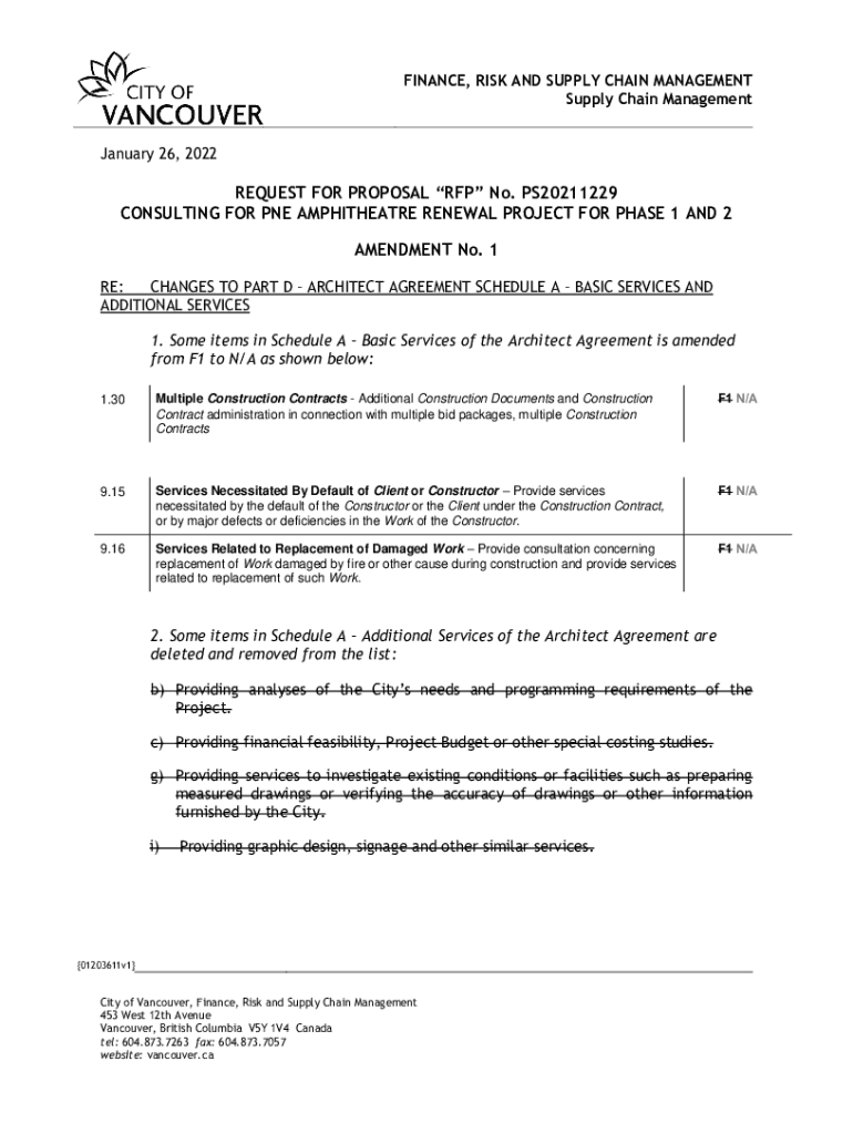 Fillable Online bids vancouver request for proposal rfp no. ps20211229 ...