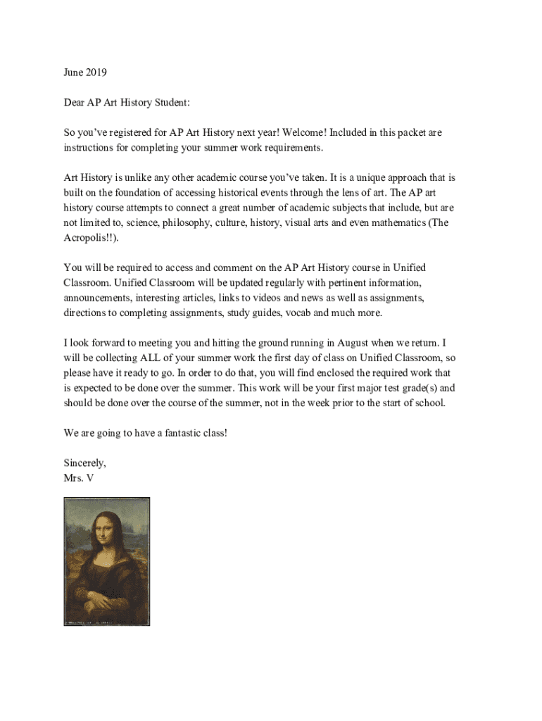 Fillable Online AP Art History Course - AP Central Fax Email Print ...