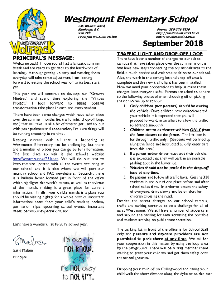Fillable Online westmount sd73 bc Contact Us - Westmount Elementary ...