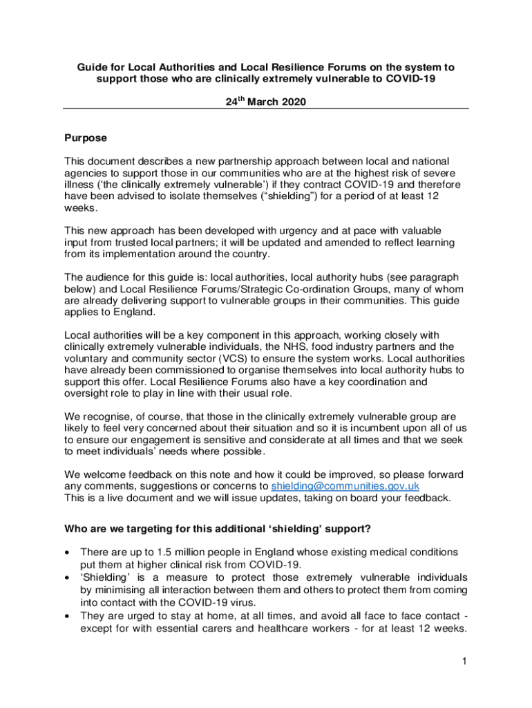 Fillable Online The role of Local Resilience Forums: A reference ...