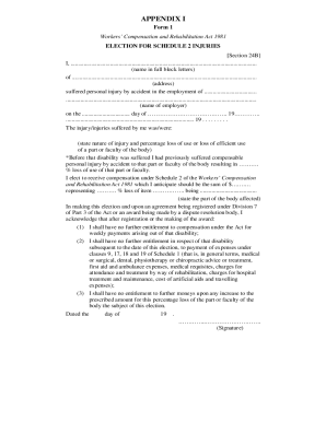 Fillable Online Schedule Appendix I Fax Email Print - pdfFiller