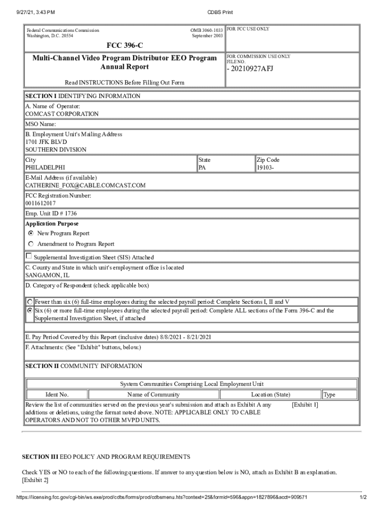 Fillable Online A Legal Guide to the FCC's Equal Employment Opportunity ...