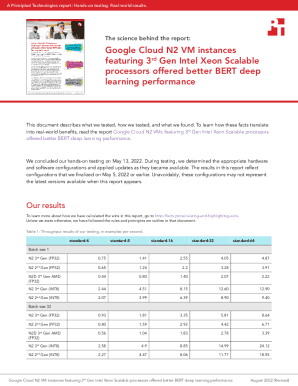 Fillable Online Achieve up to 4.3x the BERT AI Deep Learning ... Fax ...