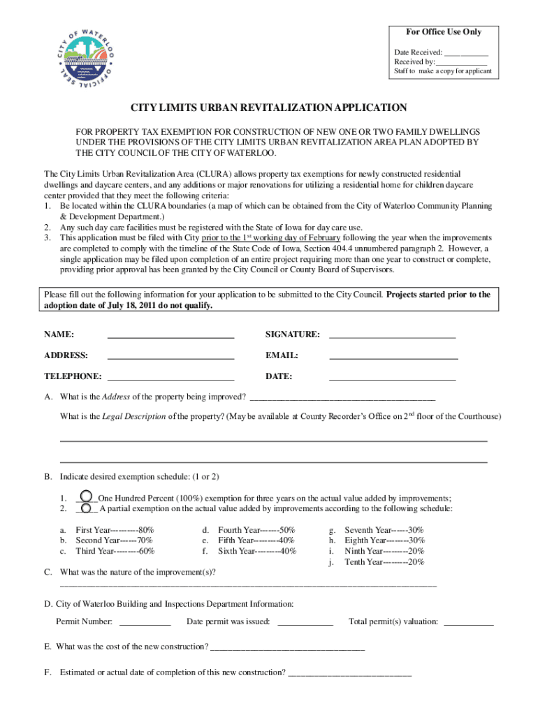 Fillable Online 1-10-13 CITY OF FAIRFIELD APPLICATION FOR TAX ... Fax ...