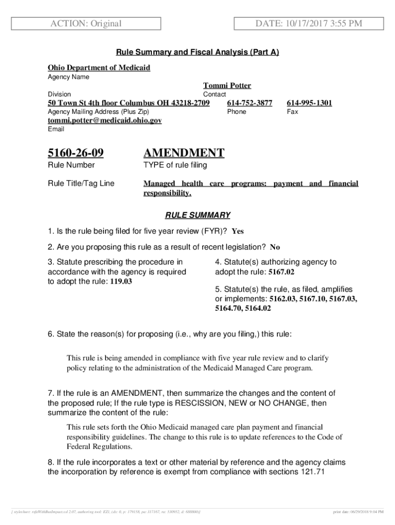 Fillable Online 5160-26-09 AMENDMENT Fax Email Print - pdfFiller