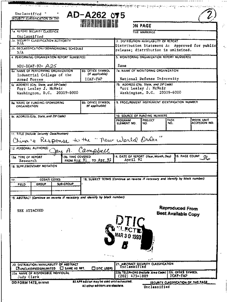 Fillable Online Protective Marking - Government Security Classification ...