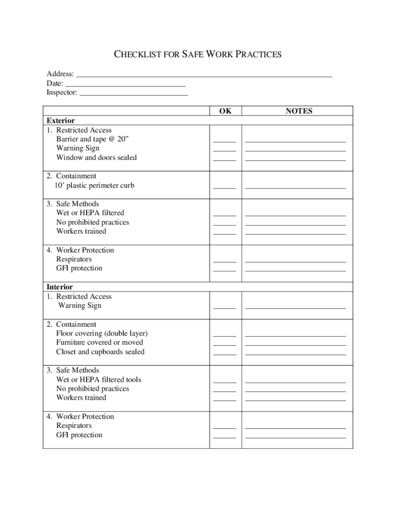 Fillable Online Residential Window/Door Replacement Inspection ...