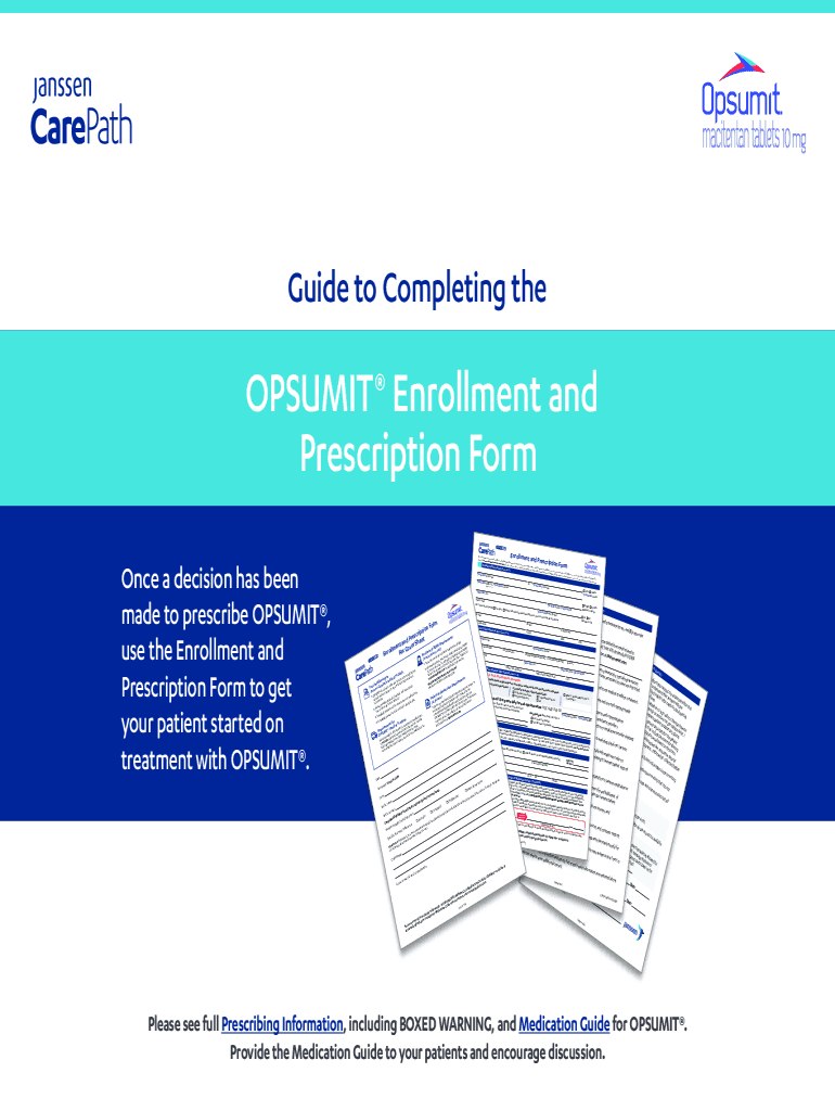 Fillable Online Guide to Completing the Enrollment and Prescription ...