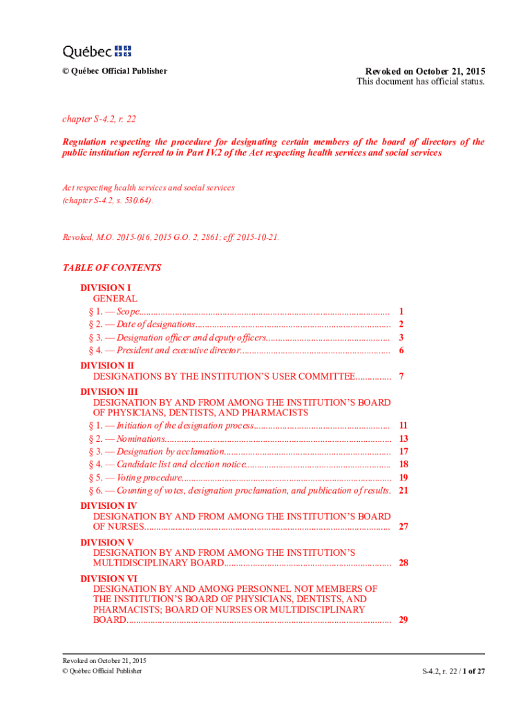 Fillable Online Q-2, r. 22 - Regulation respecting waste water disposal ...