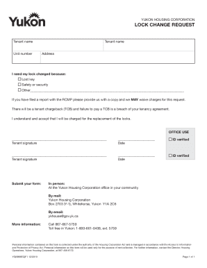 Fillable Online Lock change request Fax Email Print - pdfFiller
