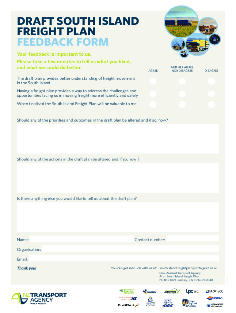 Fillable Online Tour Feedback Form Template Fax Email Print - pdfFiller
