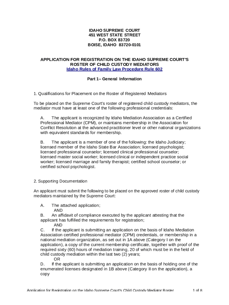 The Idaho State Court System: Family Law - Ada County - isc idaho Doc ...