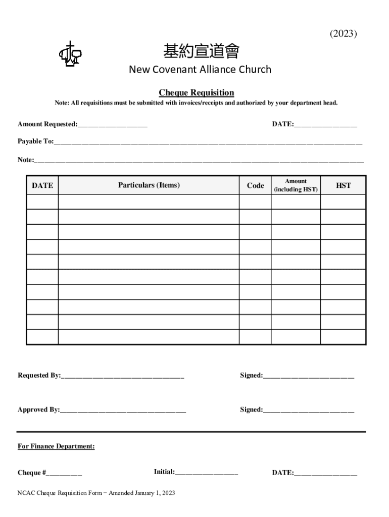 Fillable Online Lakehead University Cheque Requisition Form Fax Email Print - pdfFiller