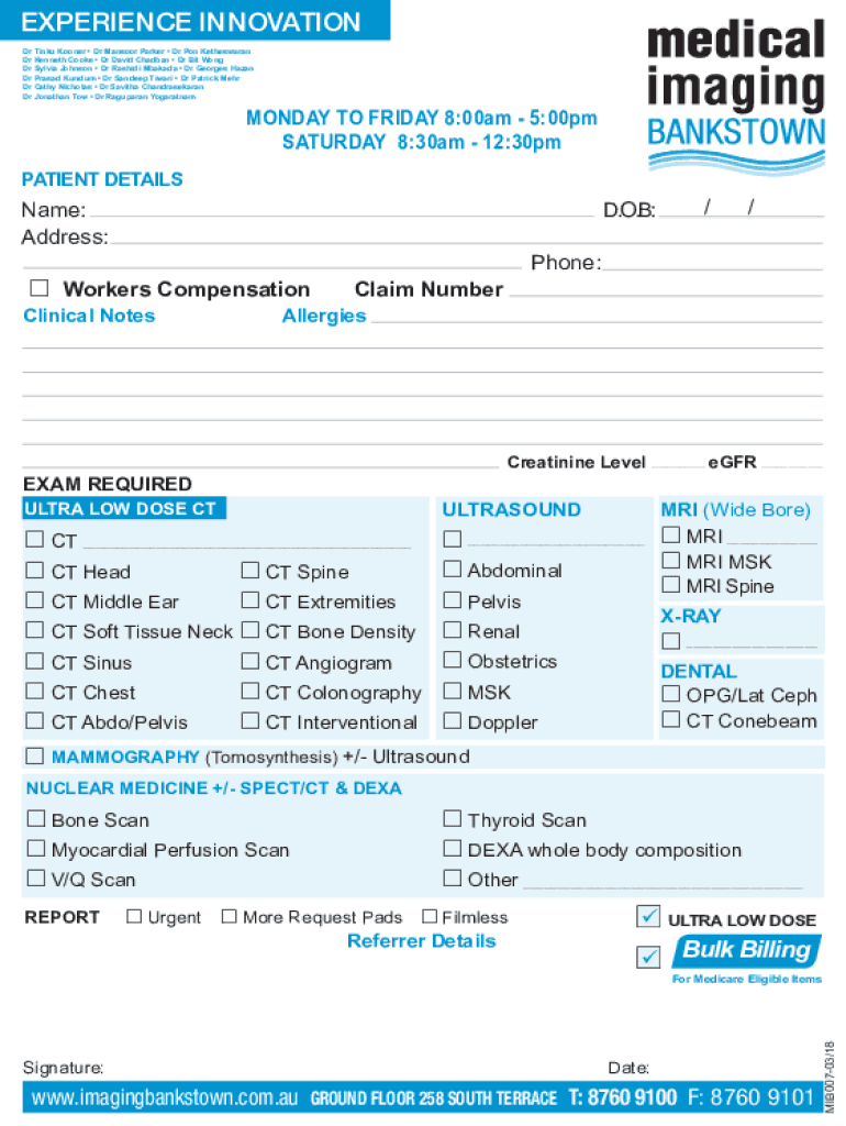 Fillable Online Quantum Radiology Leichhardt A5 Personalised Referral ...