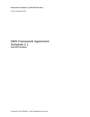 RM6208 Call-off order FA schedule 2.1 Doc Template | pdfFiller