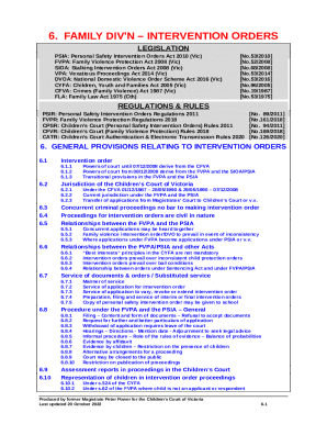Research Materials - 6 - Family Division - Intervention Orders - View ...