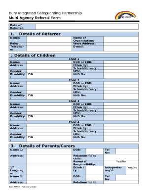 Professionals referral Doc Template | pdfFiller