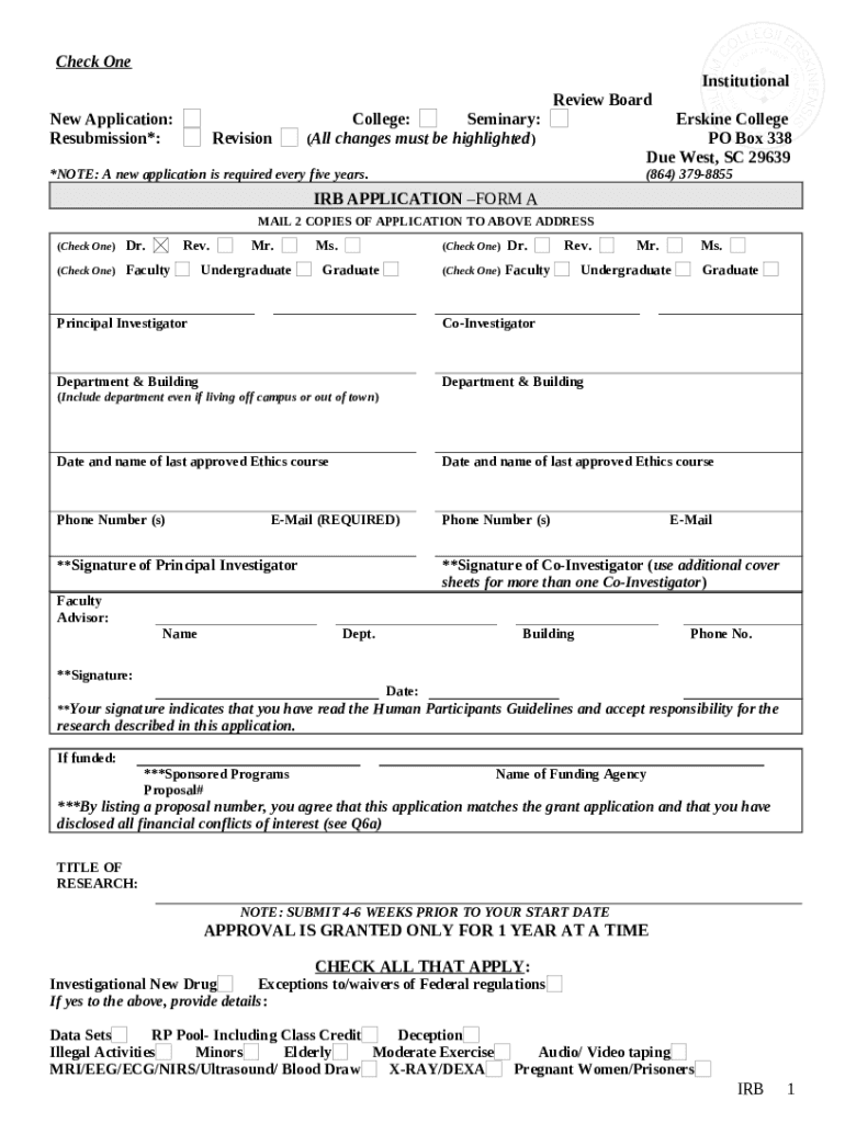 APPLICATION FOR APPROVAL OF RESEARCH WITH HUMAN RESEARCH PARTICIPANTS. IRB Doc Template | pdfFiller