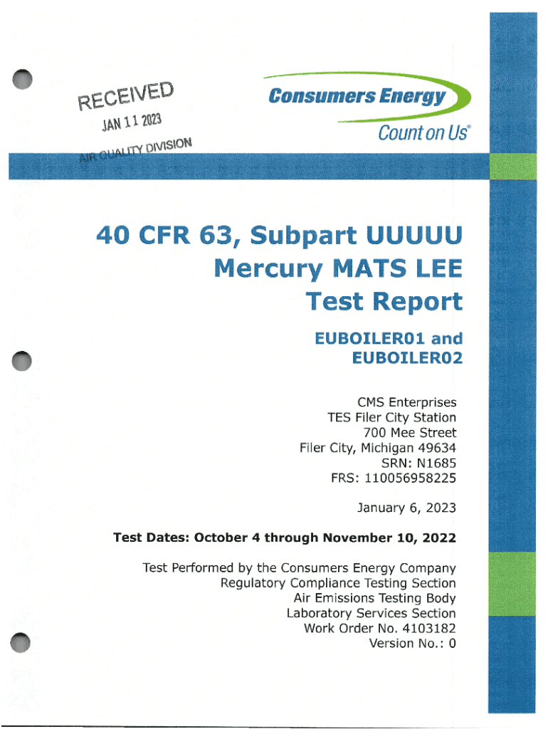 Fillable Online 40 CFR Appendix C to Subpart UUUUU of Part 63US Law Fax ...