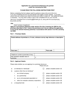 Fillable Online Club Premises Certificate - variation ... Fax Email Print - pdfFiller