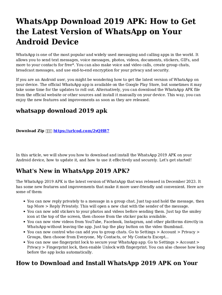 Fillable Online How to use WhatsApp: A step-by-step beginner's guide ...