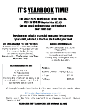 Fillable Online How to make your yearbook a sell-out success Fax Email ...