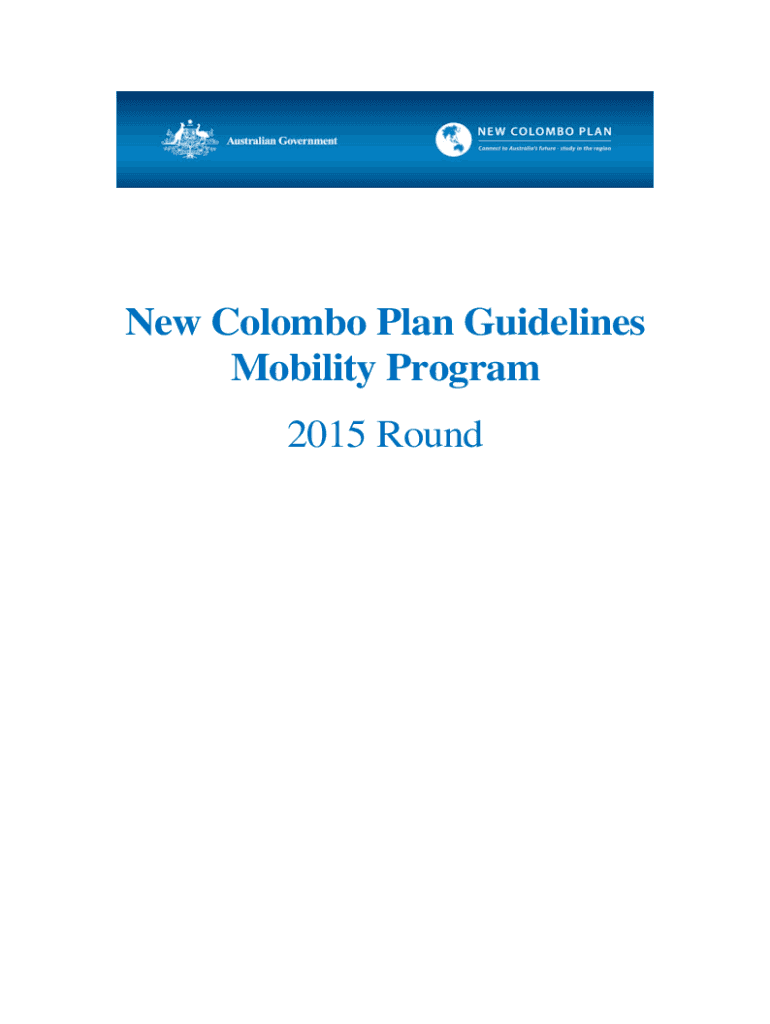 Fillable Online The New Colombo Plan: addressing the barriers to ...
