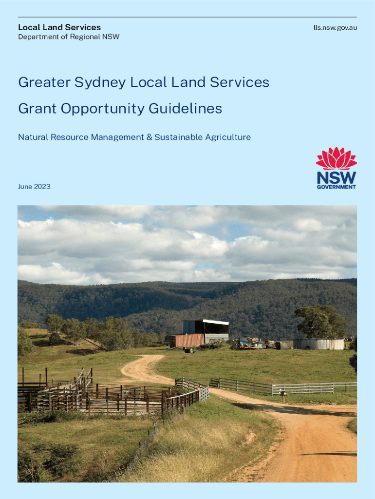 Fillable Online GS LLS Grant Opportunity Guidelines - Local Land ...