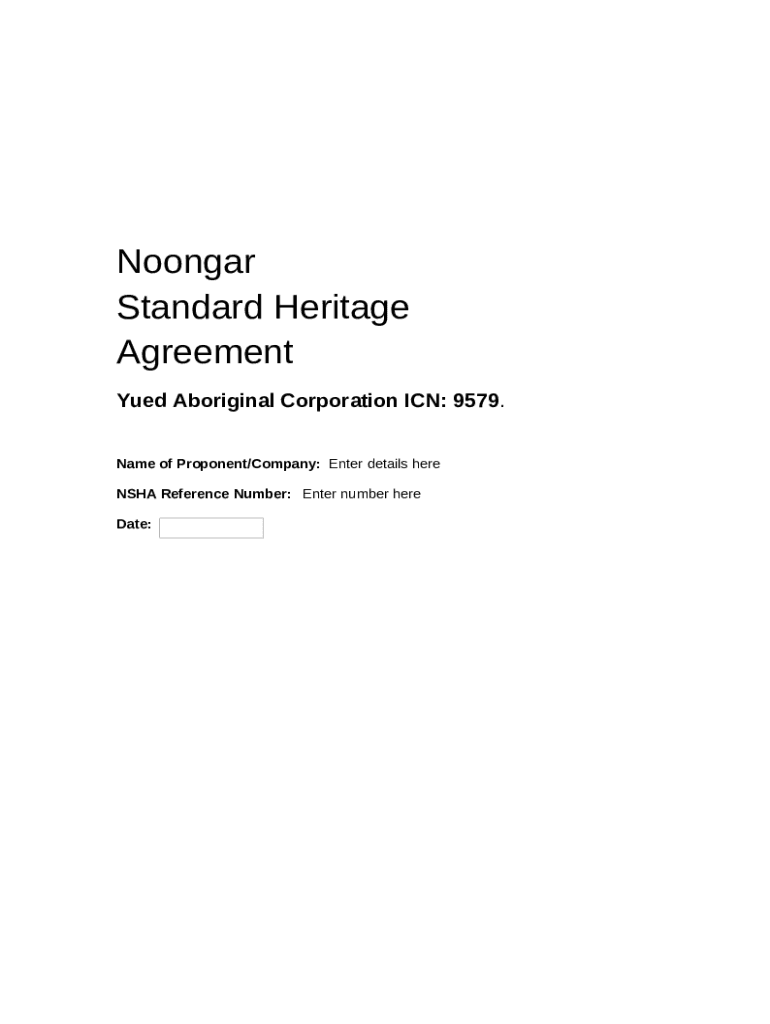 Yued Aboriginal Corporation ICN: 9579 Doc Template | pdfFiller