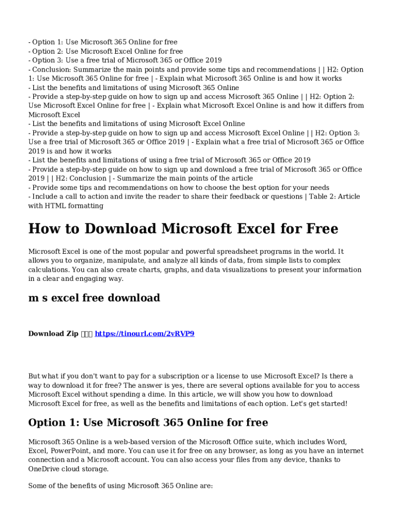 Fillable Online The 5 Best Ways to Get Office 365 for FreeGuaranteed ...