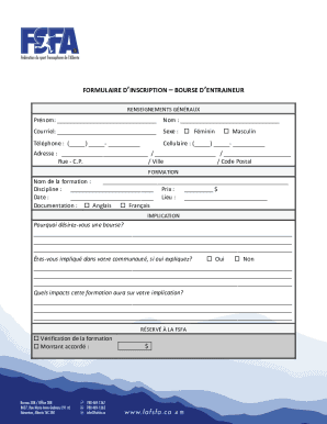Remplissable En Ligne FORMULAIRE DE DEMANDE DE BOURSE D'TUDES ... Faxer ...