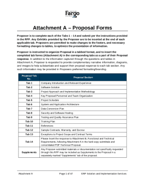 Proposal Response s Instructions to Respondents ... Doc Template | pdfFiller