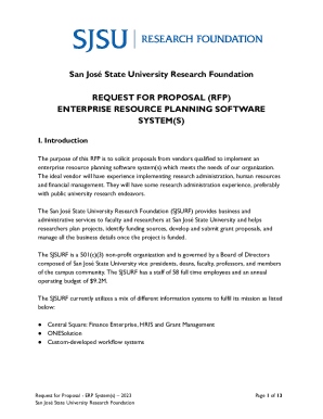 Fillable Online DRAFT RFP for ERP software system.docx Fax Email Print ...