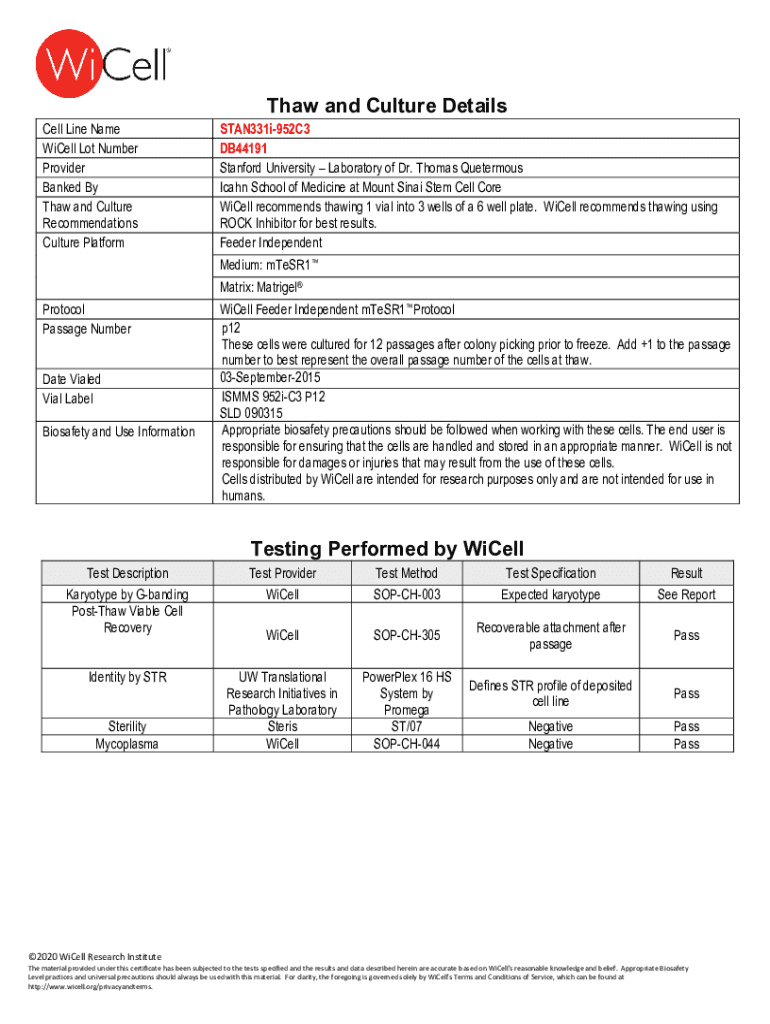Fillable Online These cells were cultured for 12 passages after colony ...