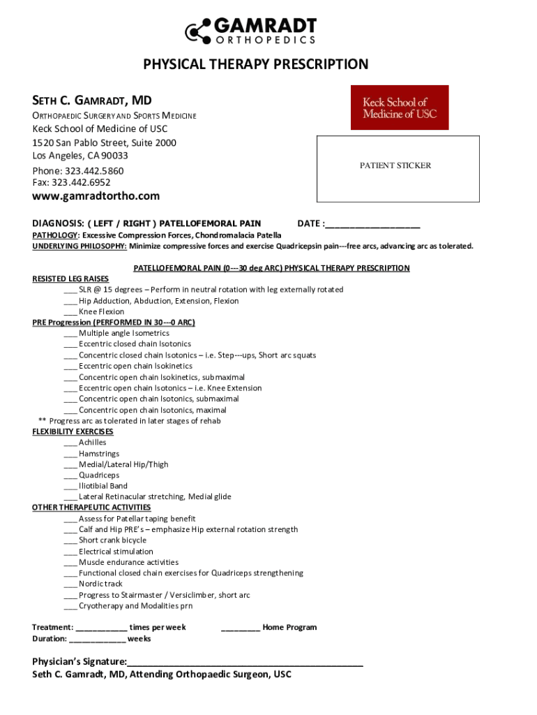Fillable Online Rehabilitation Protocol for Patellofemoral Pain ...