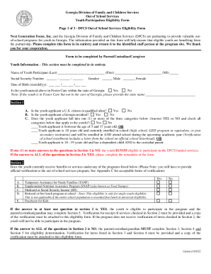 Fillable Online DFCS Forms Online - Georgia.gov Fax Email Print - pdfFiller