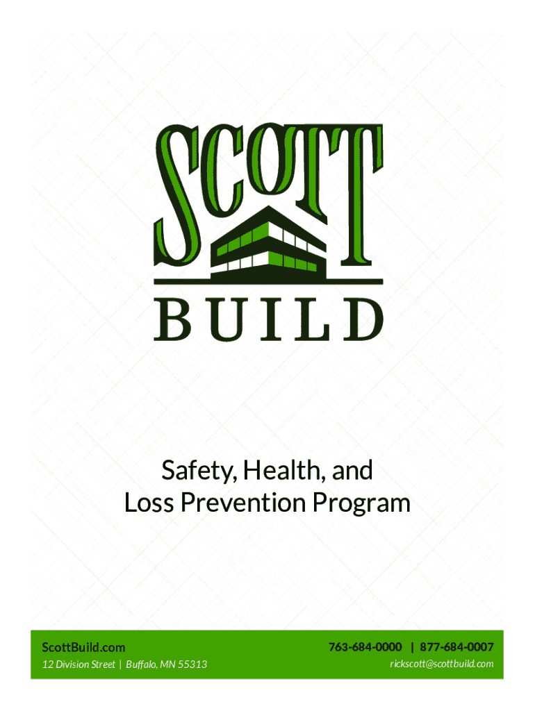 Fillable Online Safety, Health, and Loss Prevention Program - Scott ...