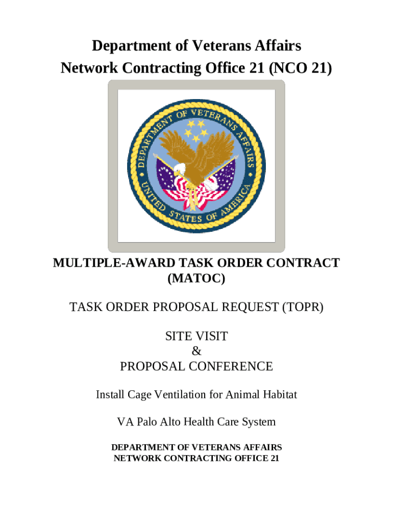 task order terms and conditions - VA Vendor Portal Doc Template | pdfFiller
