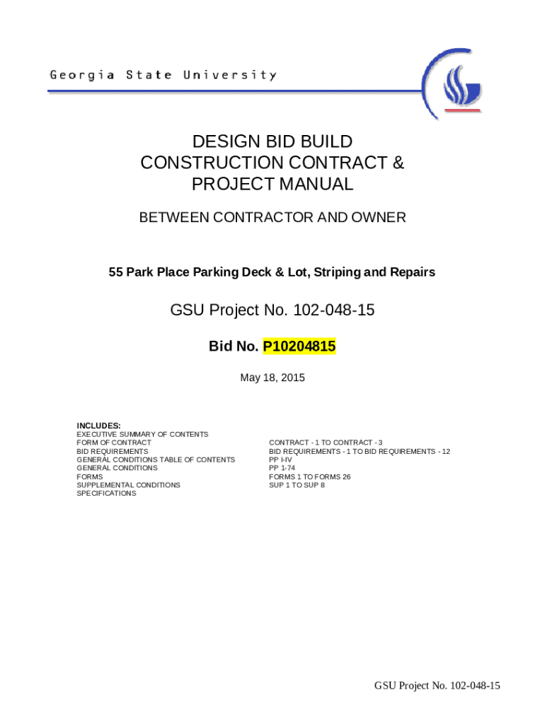 Project Delivery Methods: The Basics of Design-Bid-Build Doc Template ...
