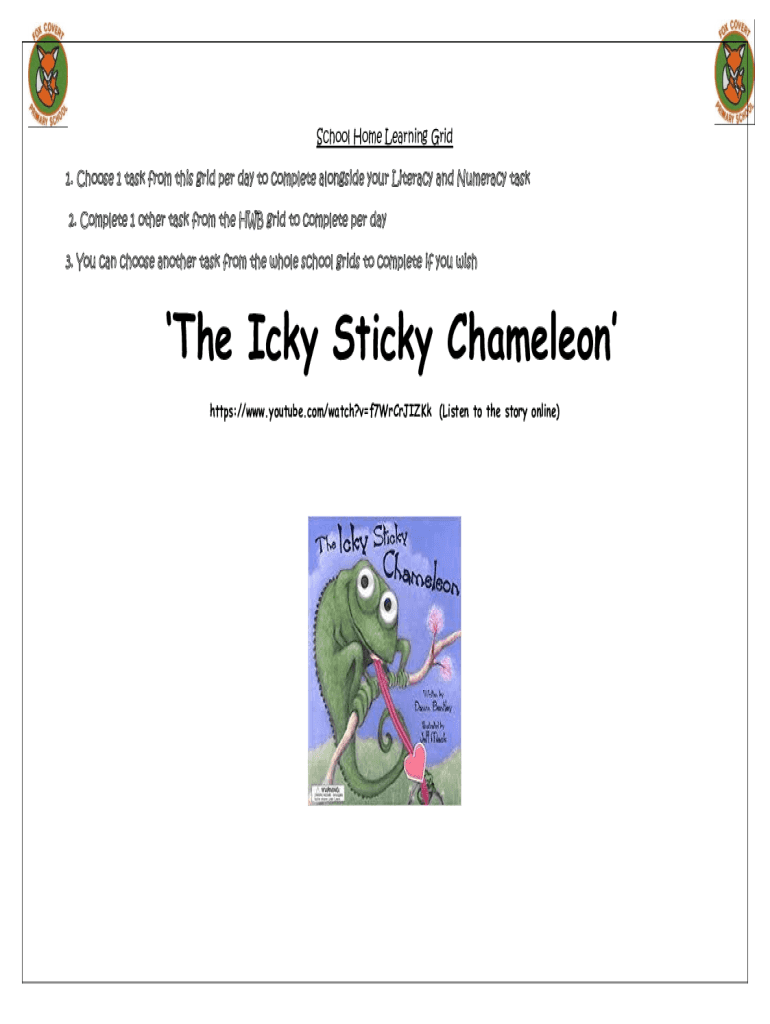 Fillable Online 'The Icky Sticky Chameleon' Fax Email Print - pdfFiller