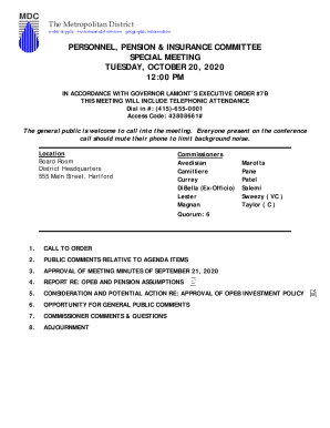 Fillable Online Dial in #: (415)-655-0001 Fax Email Print - pdfFiller