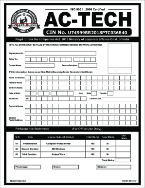 Fillable Online Examination Certificate Form.cdr Fax Email Print ...
