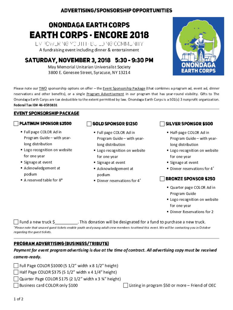 Fillable Online 8 Creative & Unique Dinner Fundraiser Menu Ideas to Try ...