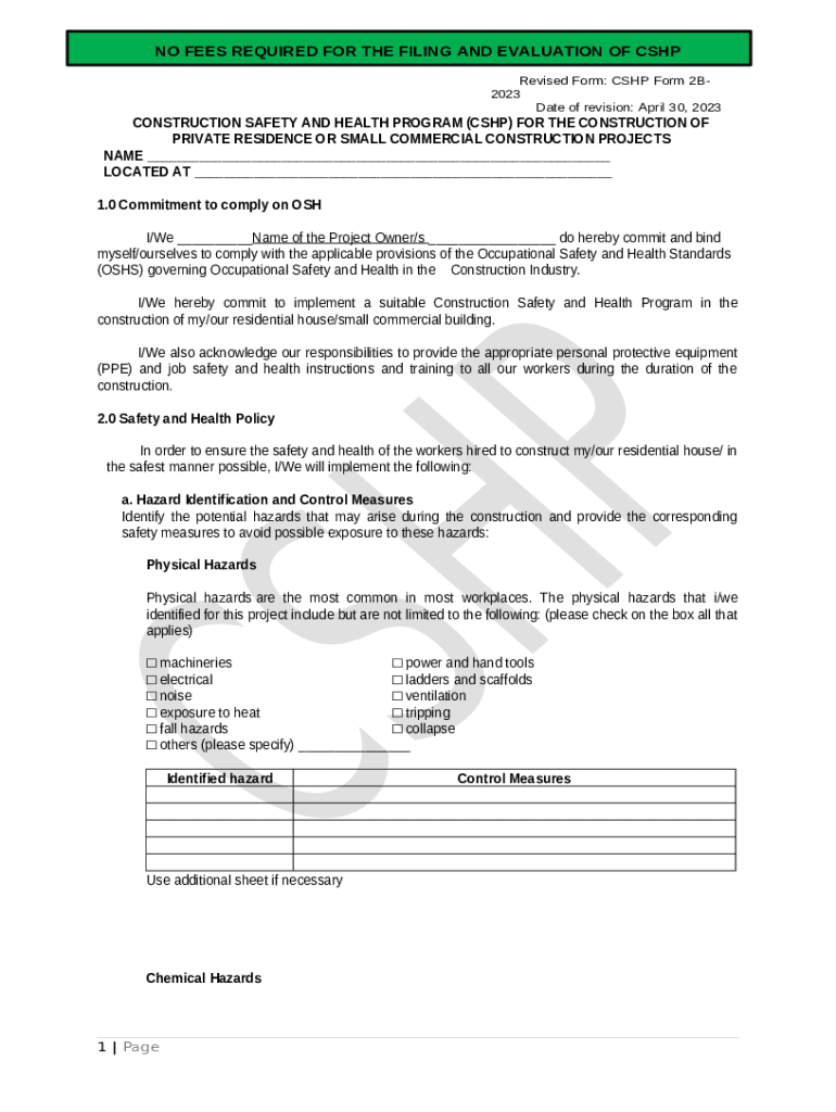 Click here for a copy of the CSHP Template Doc Template | pdfFiller